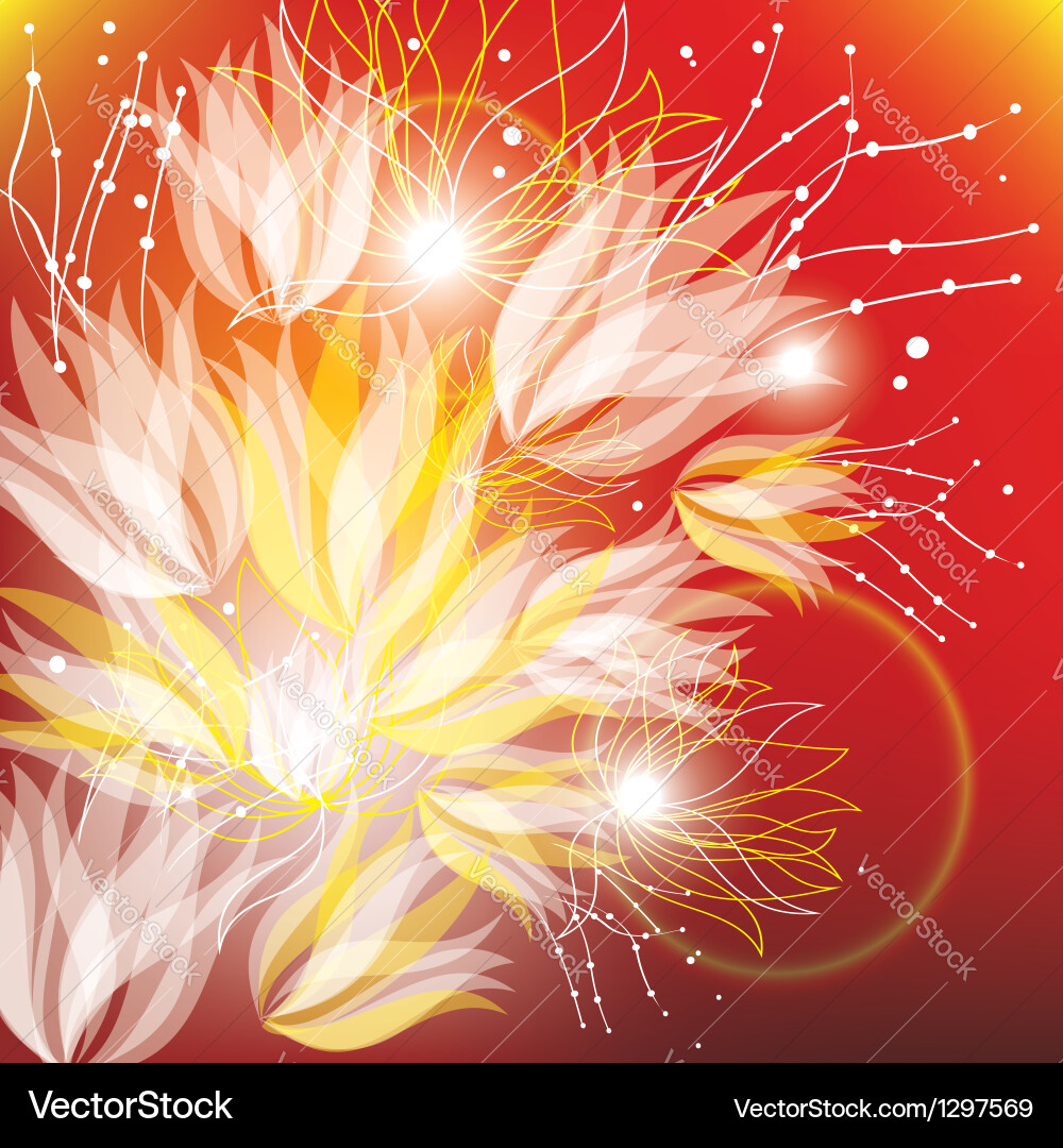 Flower background brochure template Royalty Free Vector