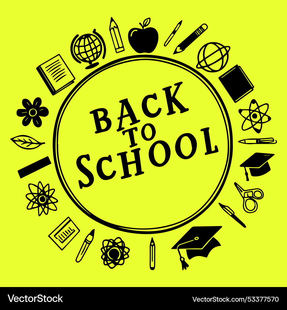 Back to school Royalty Free Vector Image - VectorStock