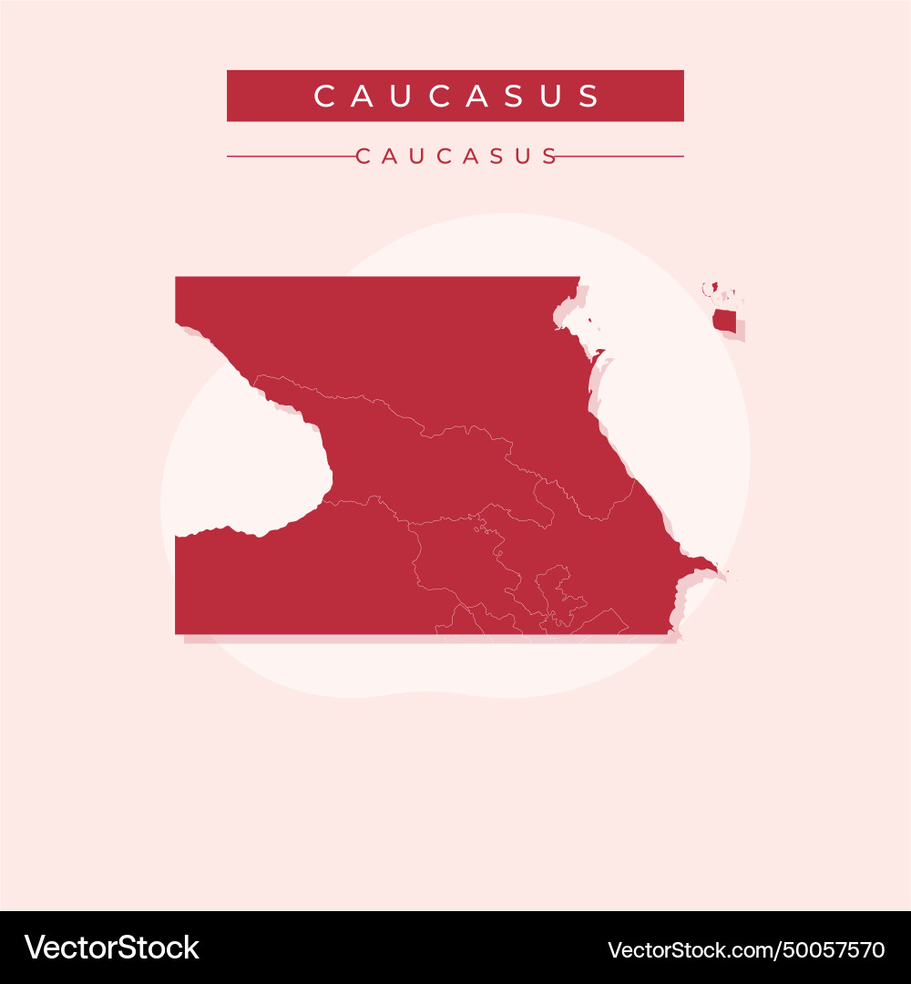 Caucasus map Royalty Free Vector Image - VectorStock