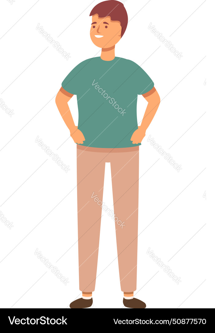 Happy smiling boy icon cartoon art Royalty Free Vector Image