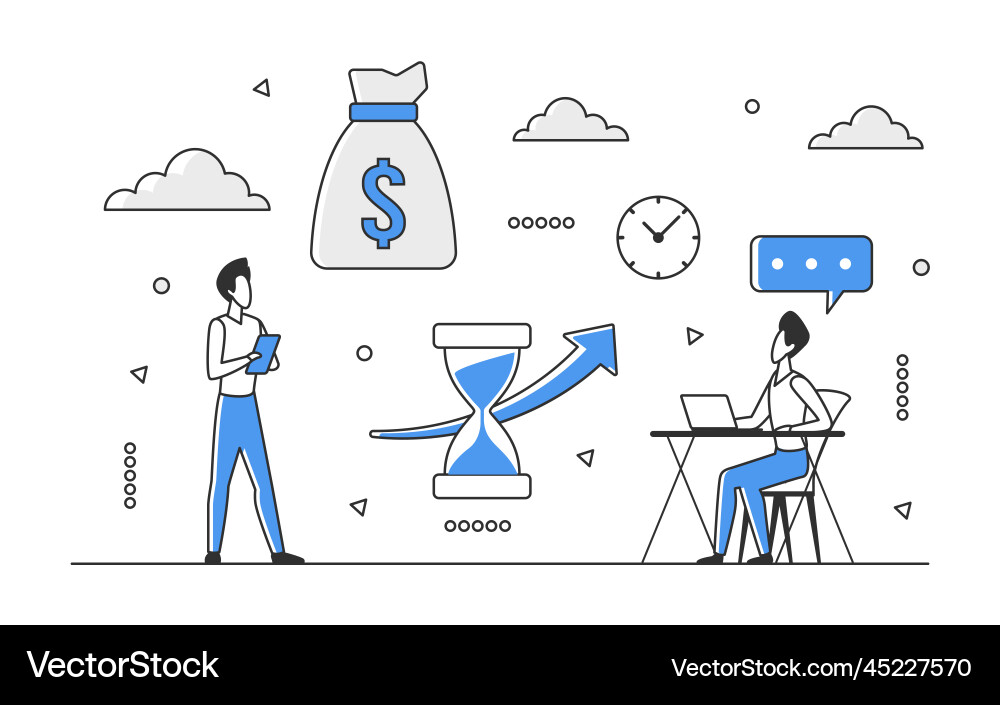 Increase company income Royalty Free Vector Image
