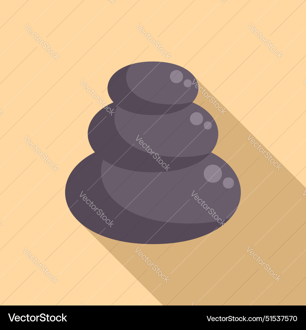 Zen stones on beige background Royalty Free Vector Image