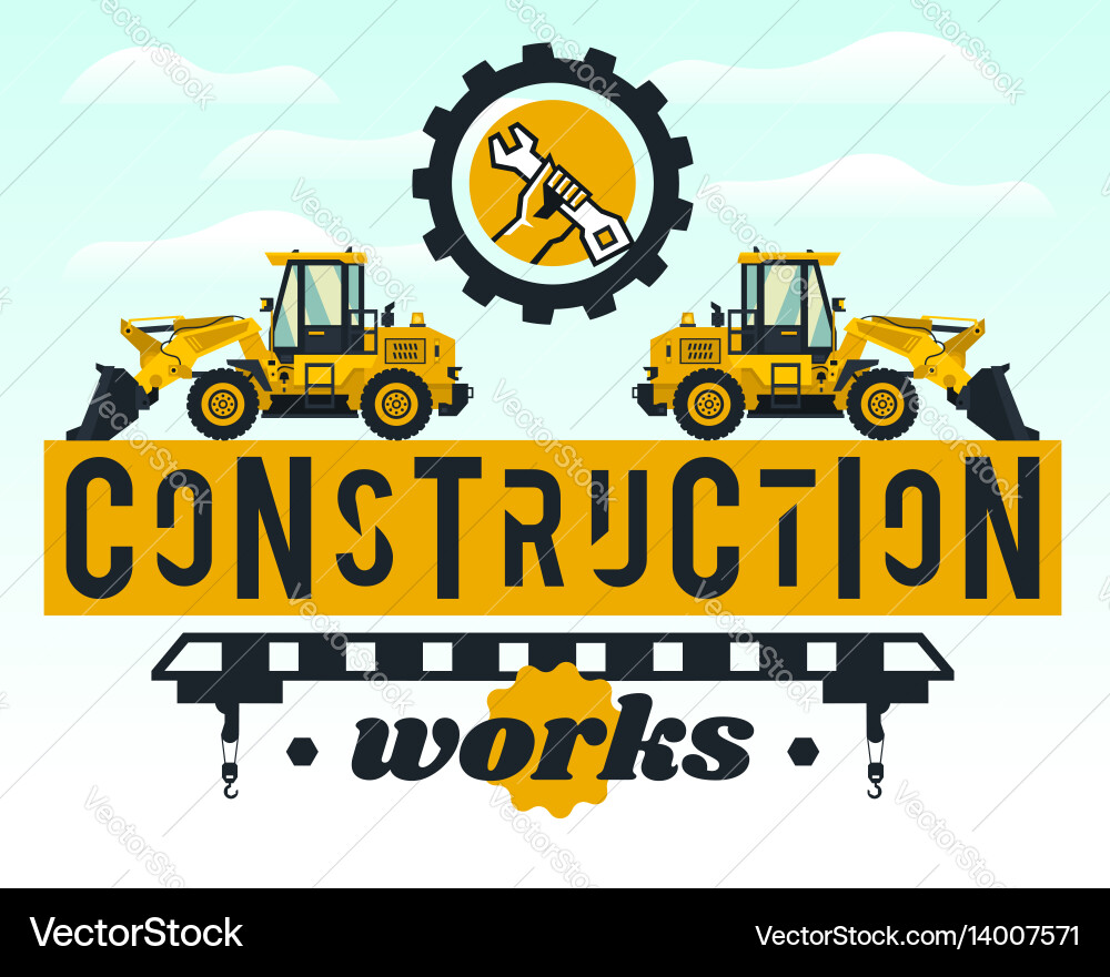 On the theme of construction Royalty Free Vector Image