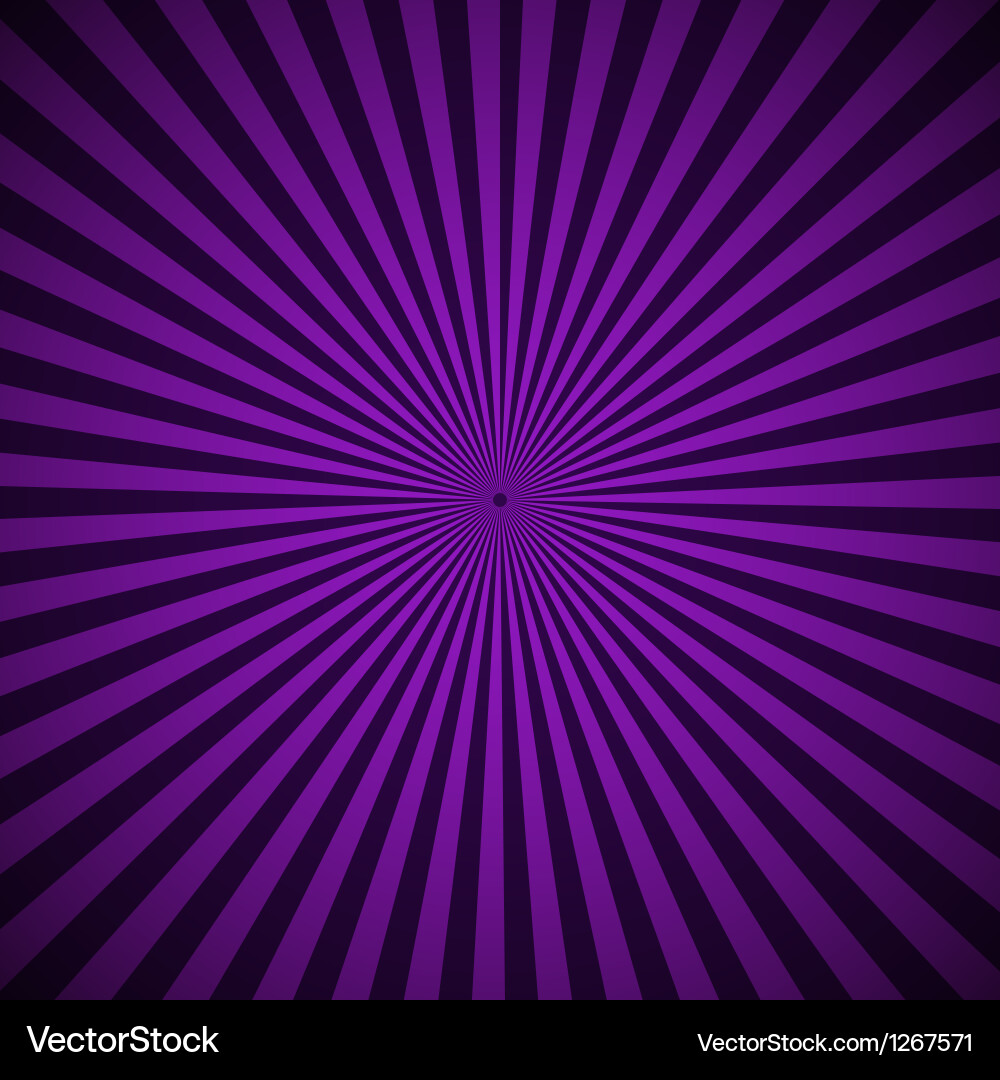 Purple radial rays abstract background Royalty Free Vector