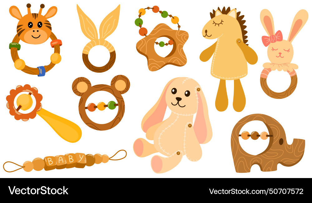1630 baby toy Royalty Free Vector Image - VectorStock