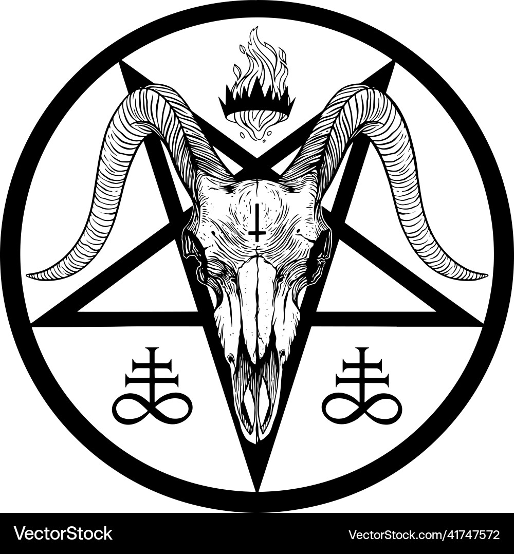 Baphomet pentagramv Royalty Free Vector Image - VectorStock