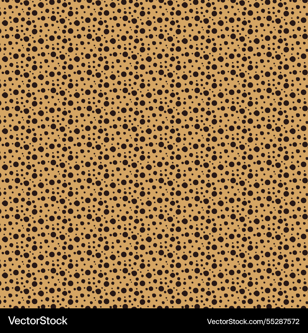 Brown Polka Dot Seamless Pattern Royalty Free Vector Image