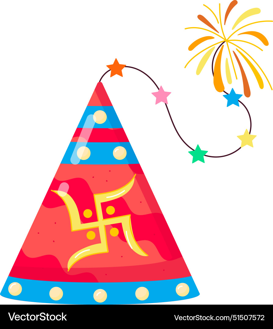 Diwali party flat stickers Royalty Free Vector Image