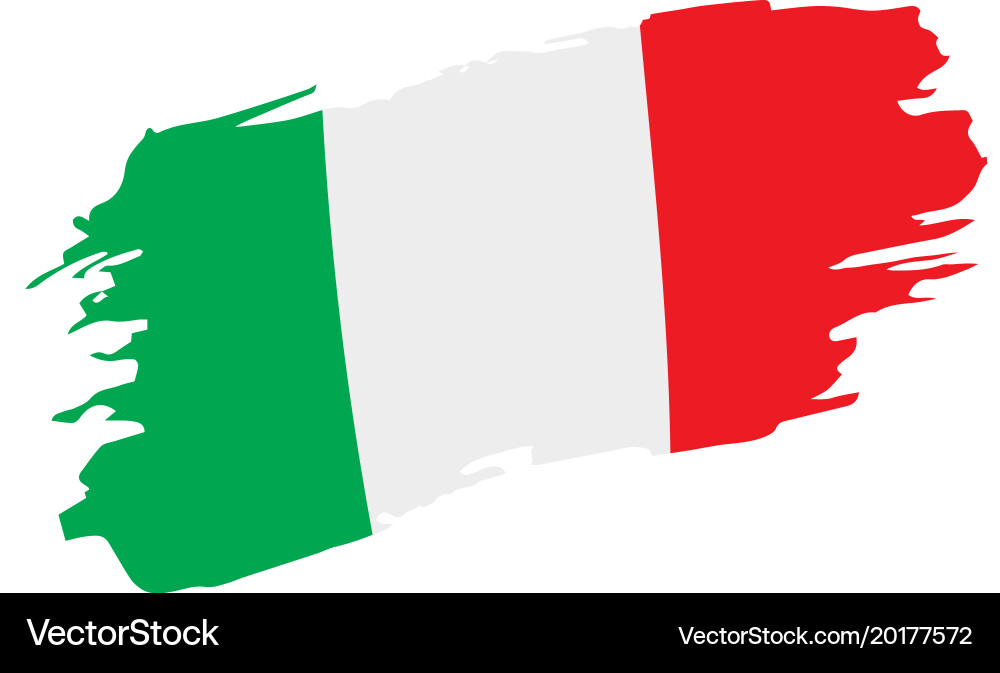 Italy flag Royalty Free Vector Image - VectorStock