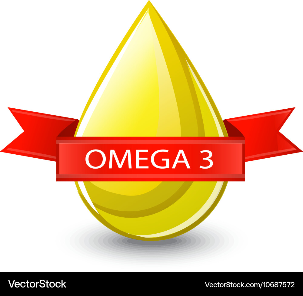 Useful acid omega 3 Royalty Free Vector Image - VectorStock