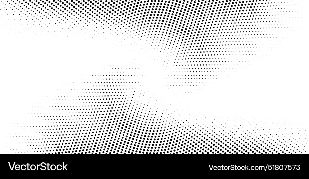 Black halftone radial gradient texture Royalty Free Vector