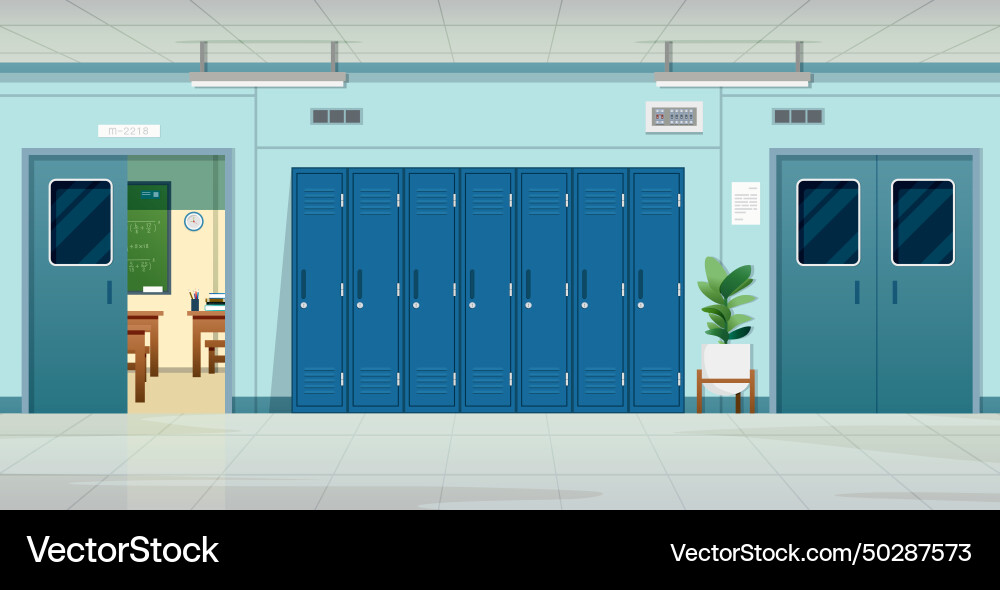 Classroom in school Royalty Free Vector Image - VectorStock