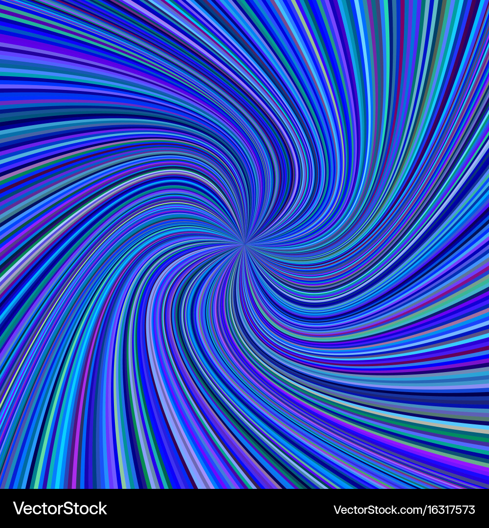 Dynamic Blue Spiral Background Royalty Free Vector Image