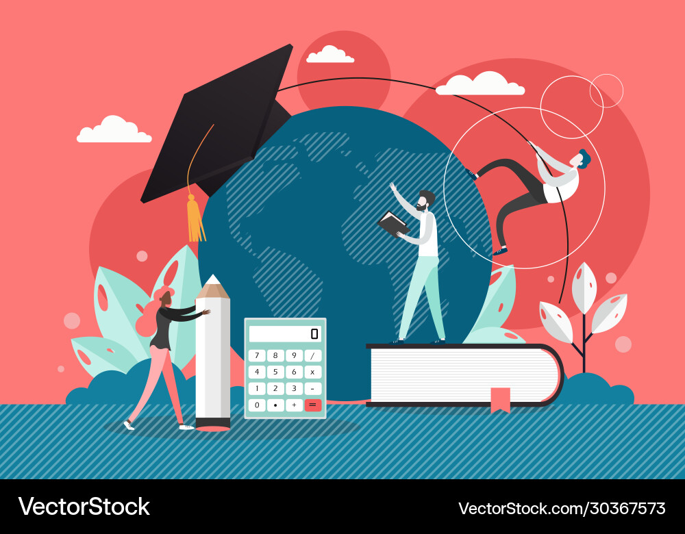 Global Education Concept Royalty Free Vector Image