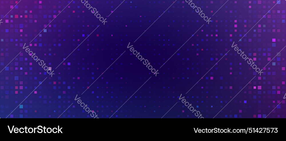 Purple abstract pixel texture bg video screen Vector Image