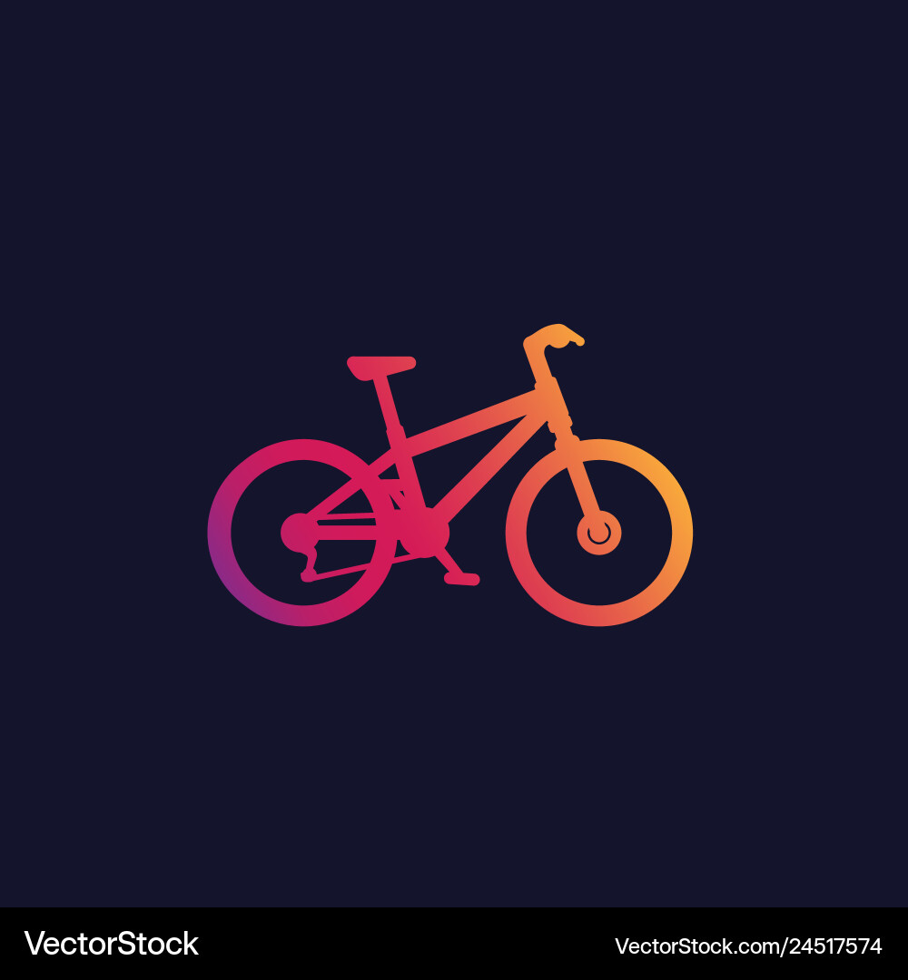 Bicycle mountain bike icon Royalty Free Vector Image