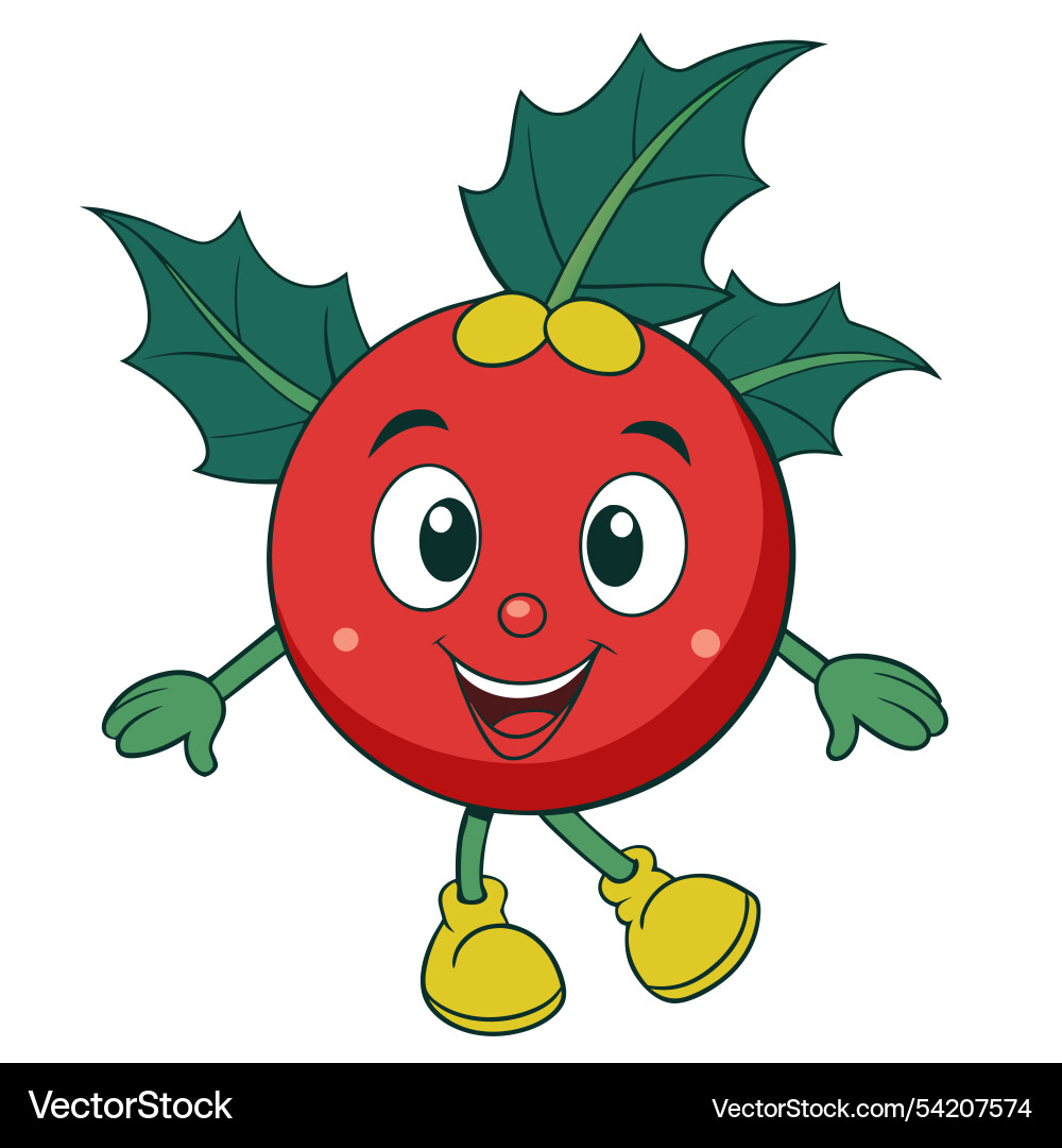 Christmas berry banner Royalty Free Vector Image