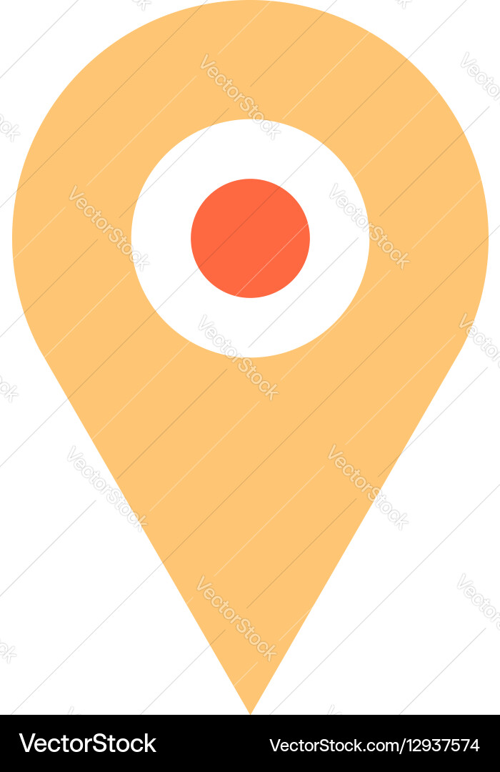 Map pin sign location icon marker point button Vector Image