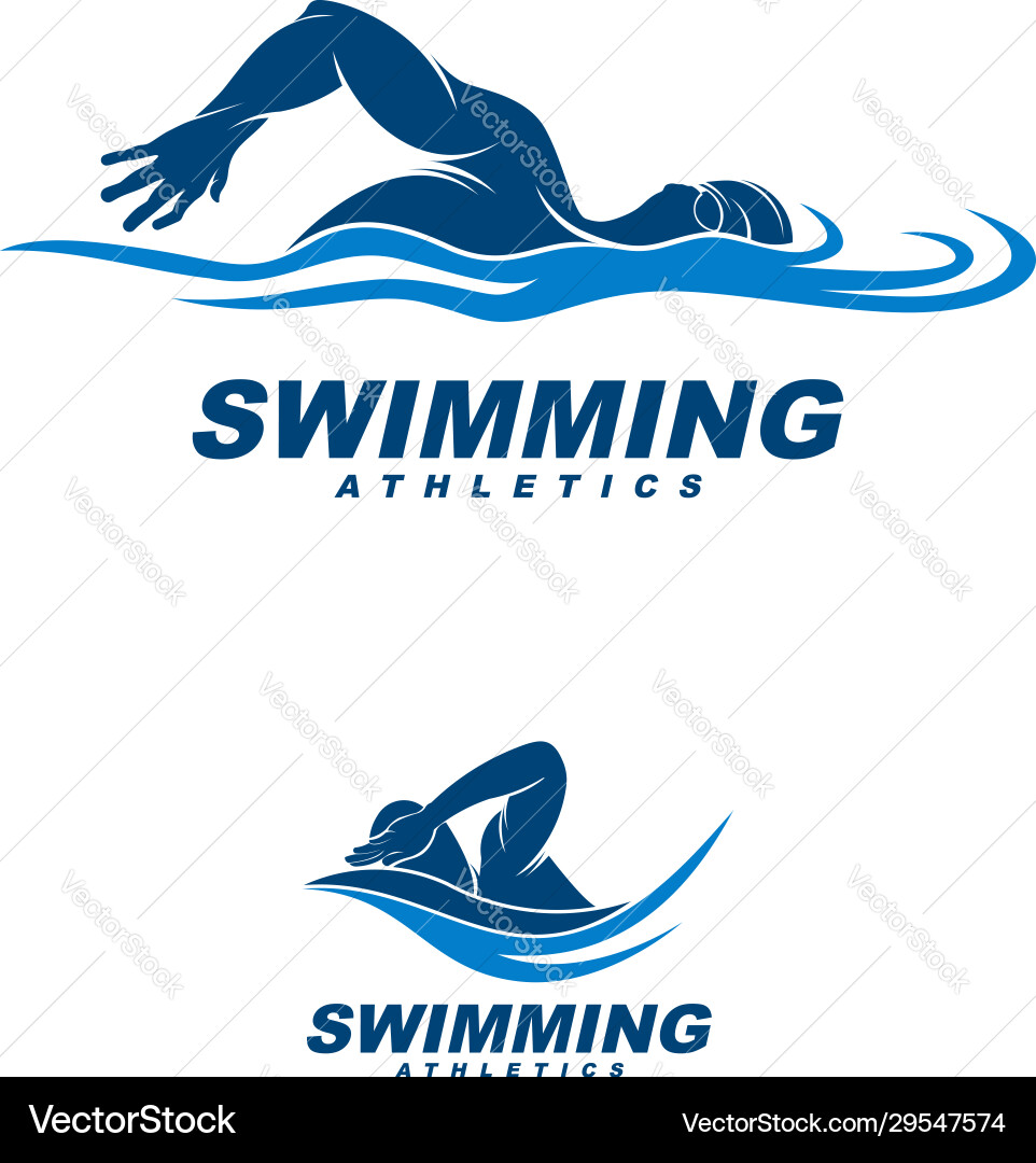 Creative Swimming Logo Design High Quality Swimming Pool Logo With My