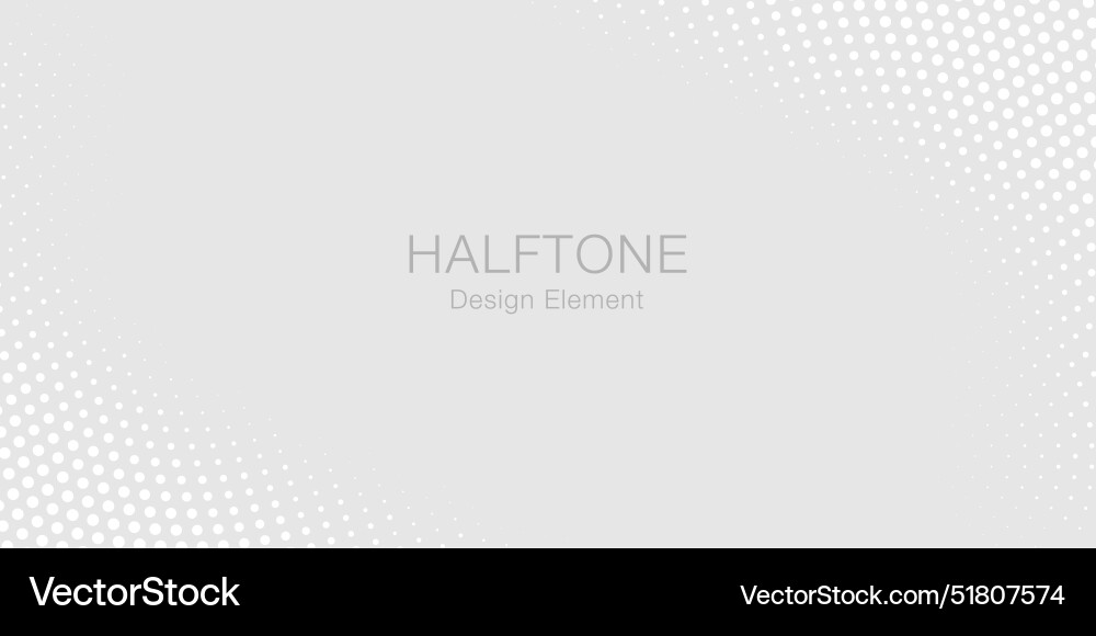 White halftone radial gradient texture Royalty Free Vector