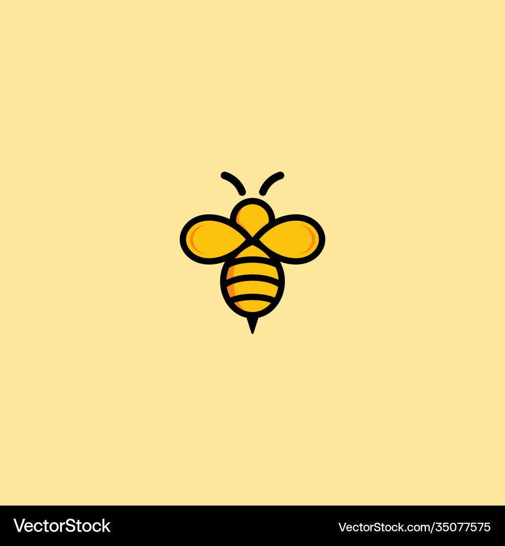 Cute Bee Logo Cute Bee Logo
