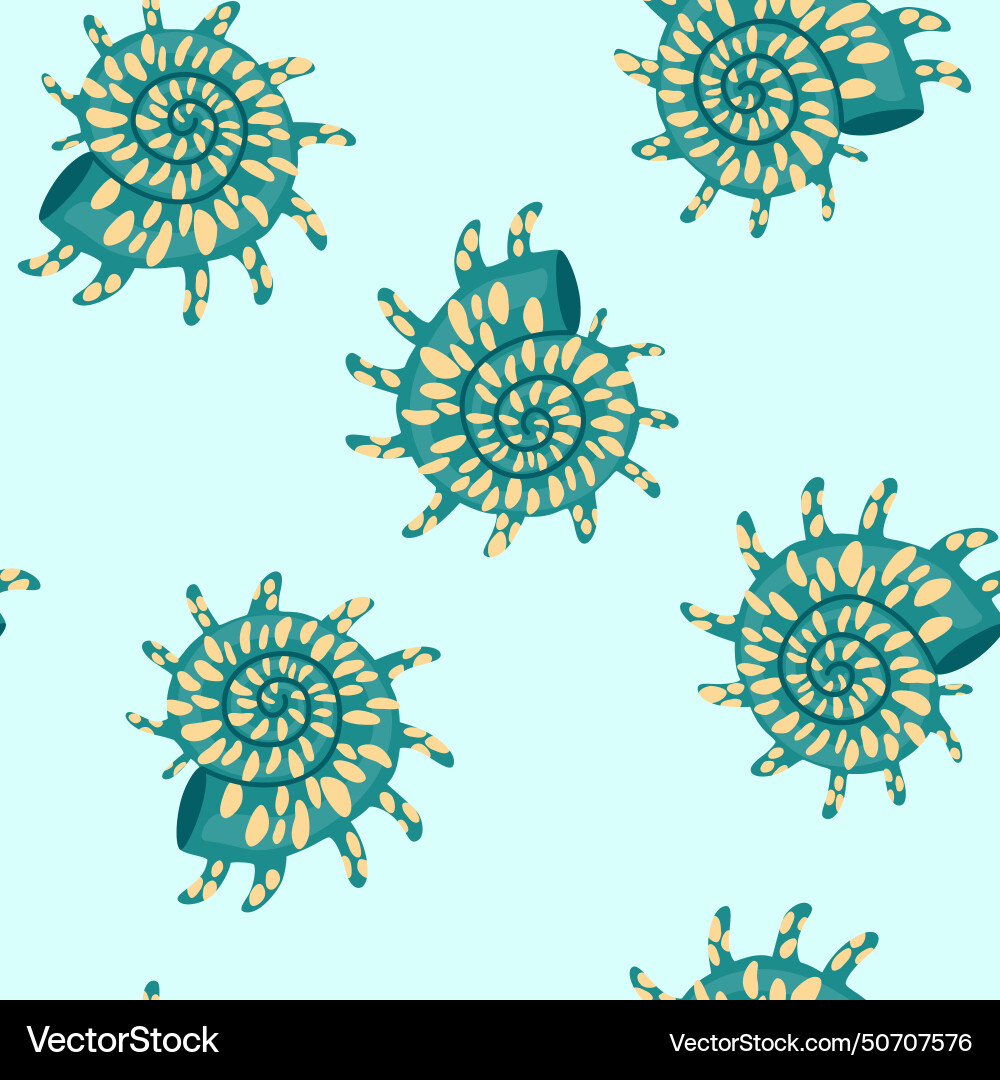1634 shells pattern Royalty Free Vector Image - VectorStock