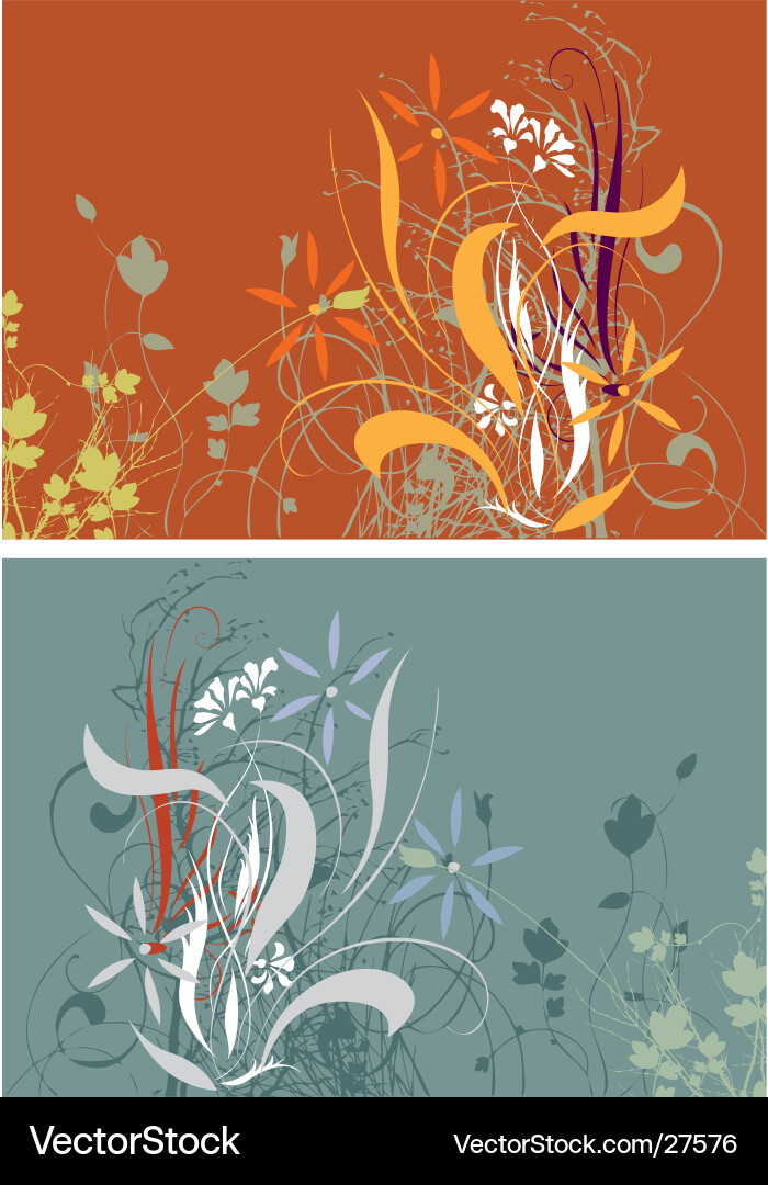 Elegant Floral Swirls Royalty Free Vector Image