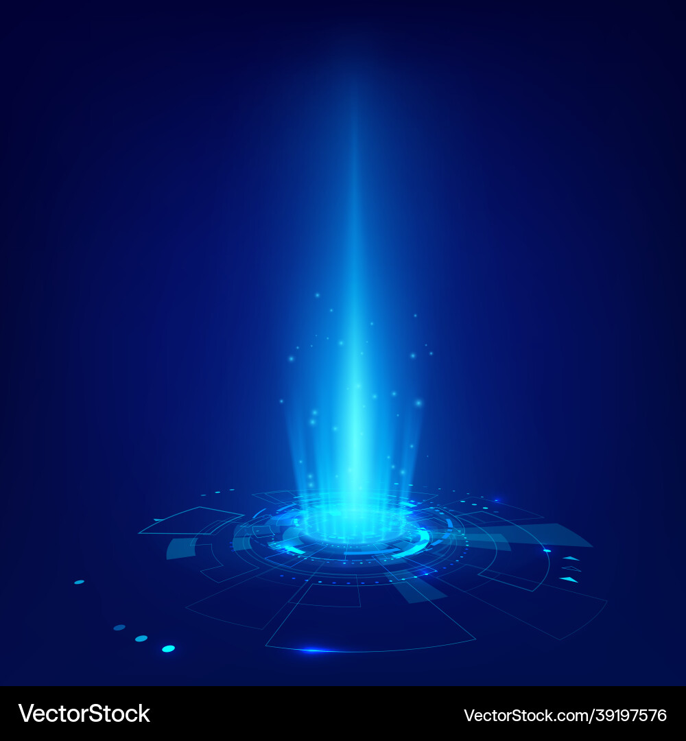 Futuristic Hologram UI Interface Royalty Free Vector Image