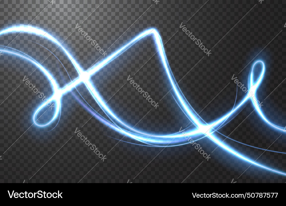 Abstract light speed motion effect blue Royalty Free Vector