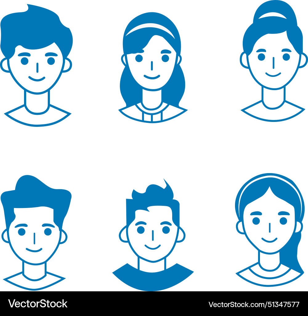 Avatars pack Royalty Free Vector Image - VectorStock
