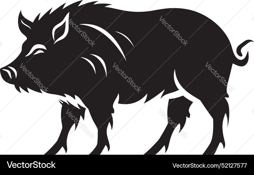 Boar brawn wild emblem thunderhoof tusker Vector Image