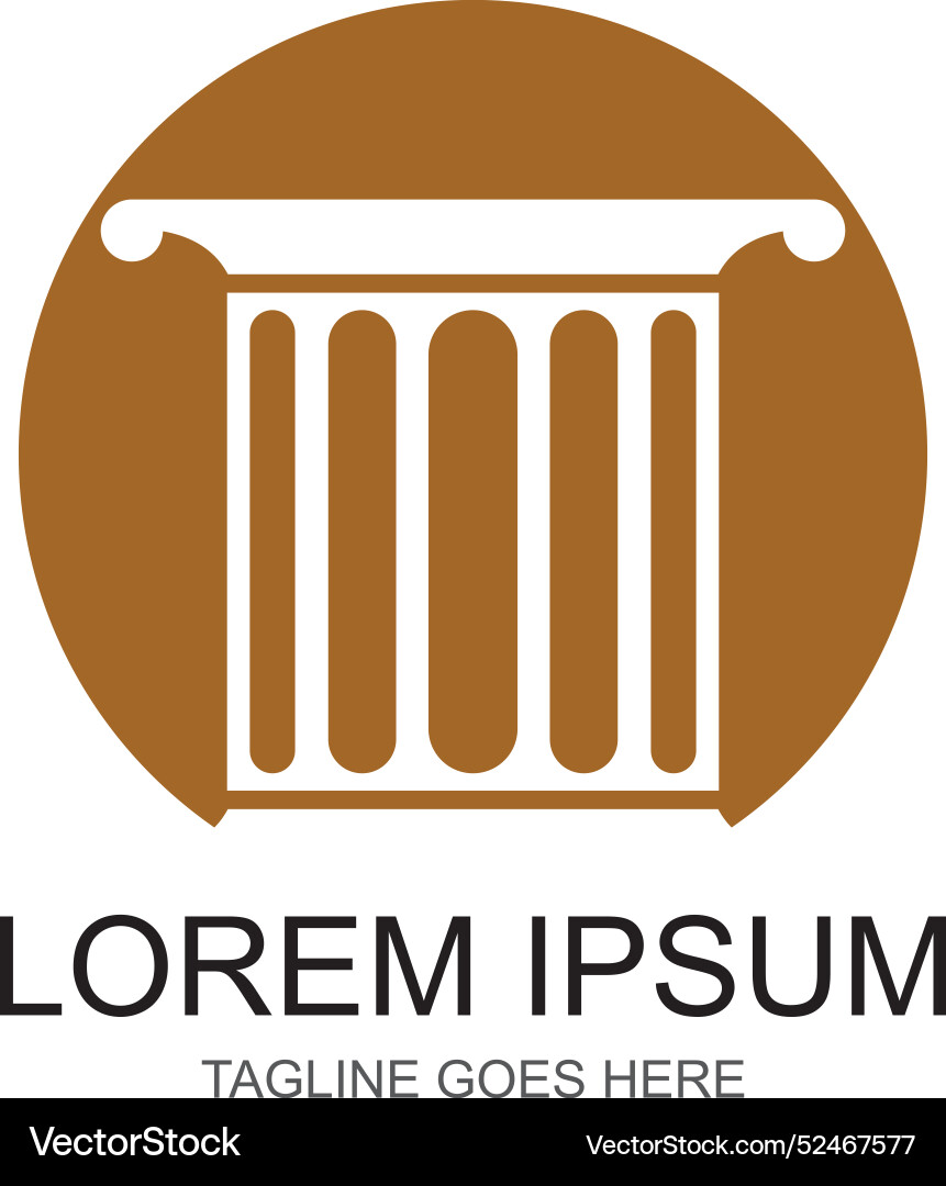 Column logo Royalty Free Vector Image - VectorStock