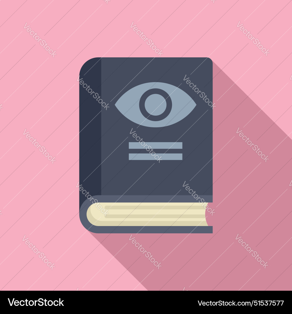 Mystical eye emblem book cover design Royalty Free Vector