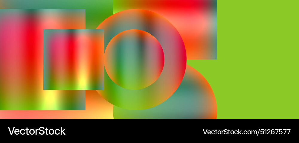 Neon colorful geometric shapes Royalty Free Vector Image