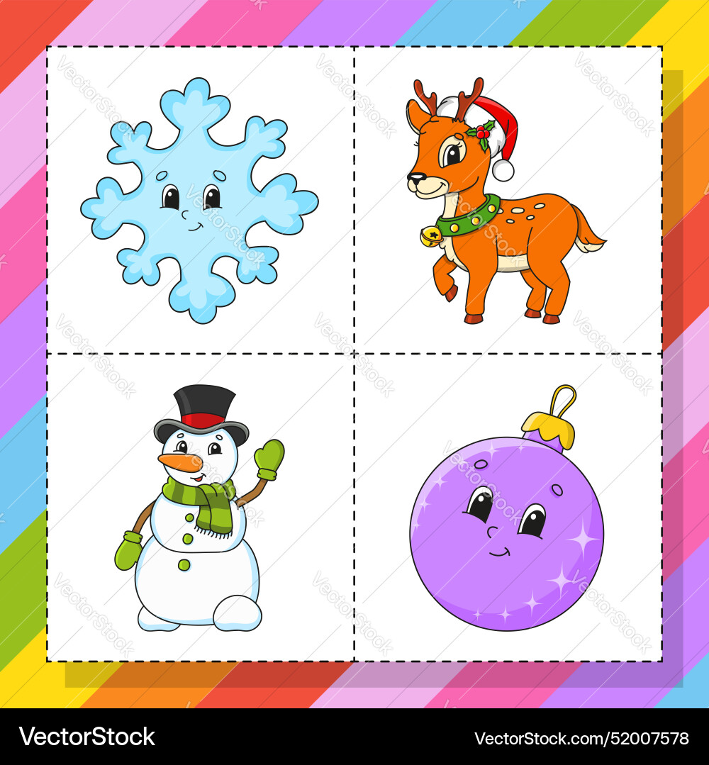 Cute character design element template Royalty Free Vector