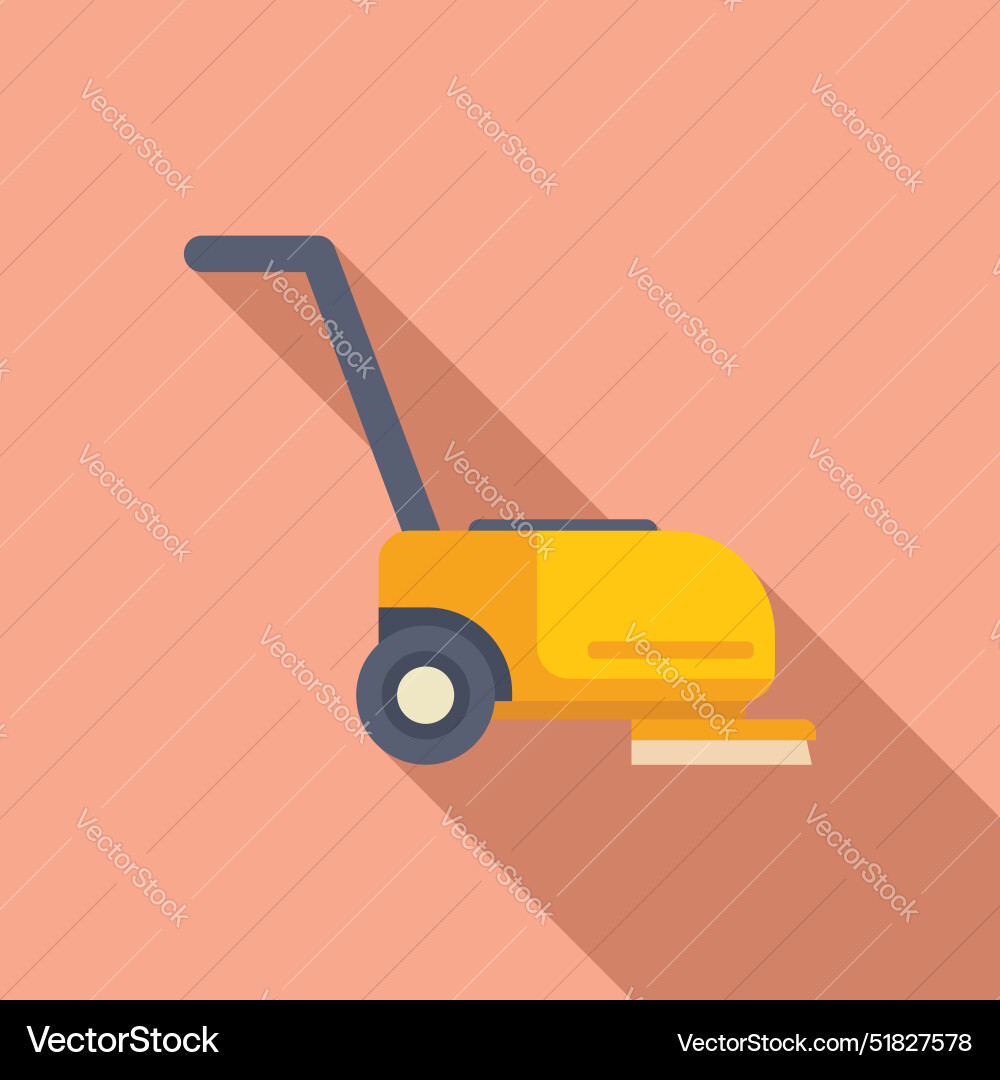 Floor polishing machine cleaning and buffing Vector Image