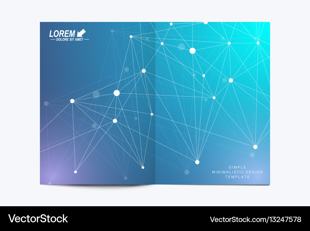 Modern template for brochure leaflet flyer Vector Image