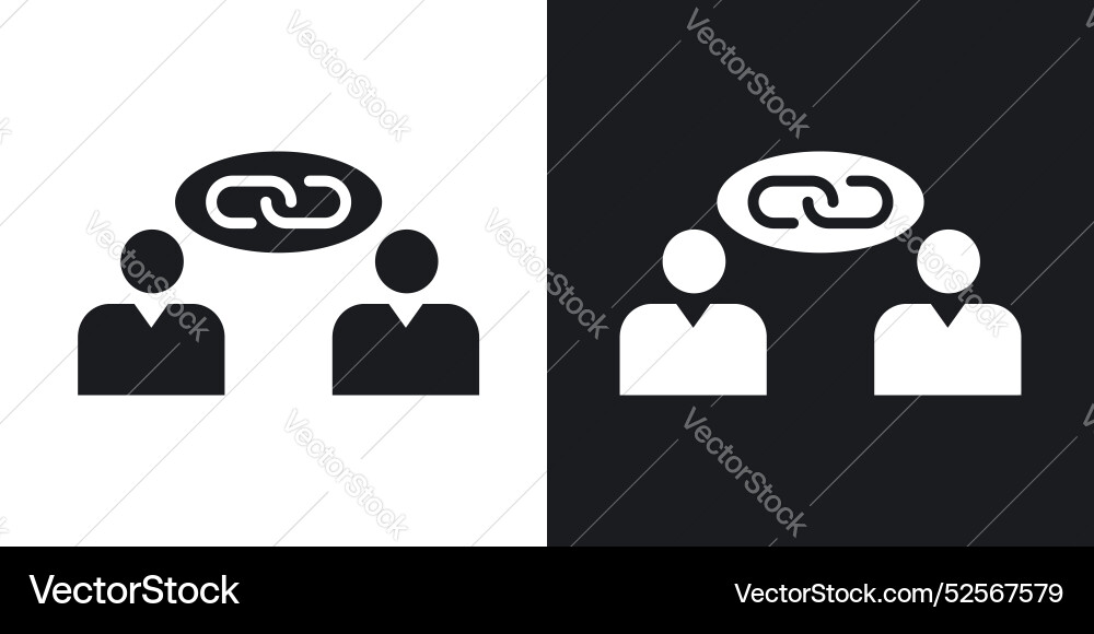 Affiliate link icon set on white background Vector Image
