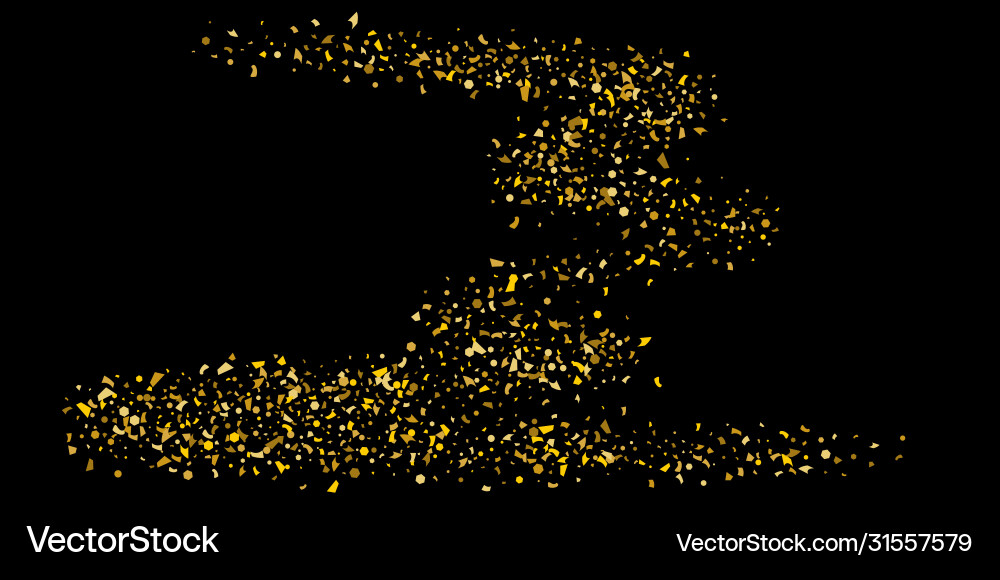 Golden glitter Royalty Free Vector Image - VectorStock