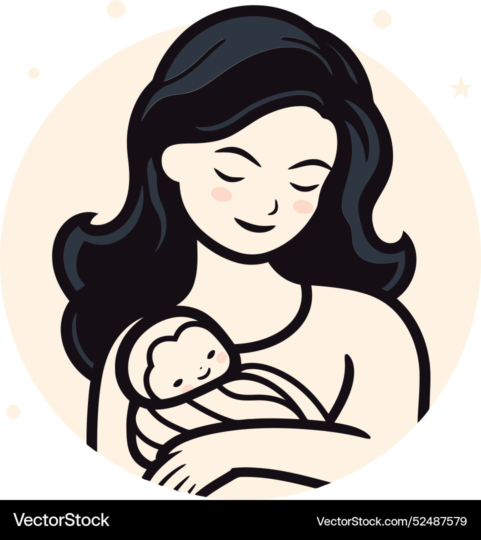 Nurturing love language in maternal bond Vector Image