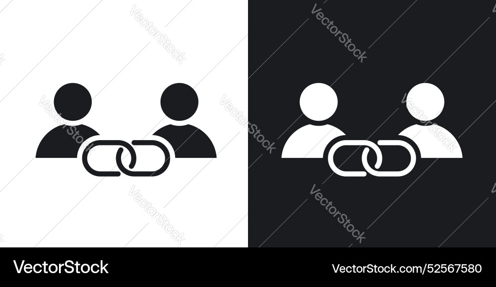 Affiliate link icon set on white background Vector Image