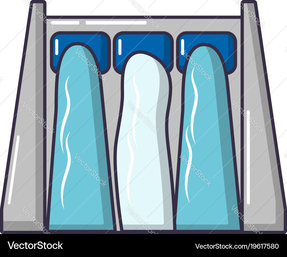Dam icon cartoon style Royalty Free Vector Image