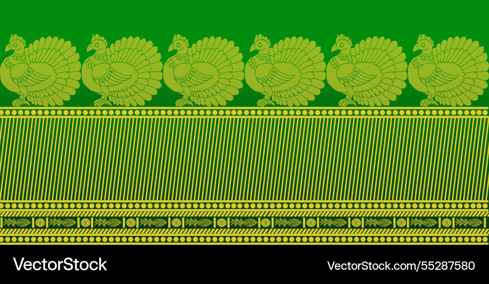 Indian ethnic sari design which is in india Vector Image