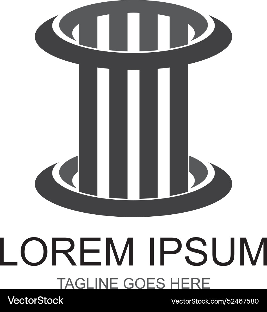 Pillar logo Royalty Free Vector Image - VectorStock
