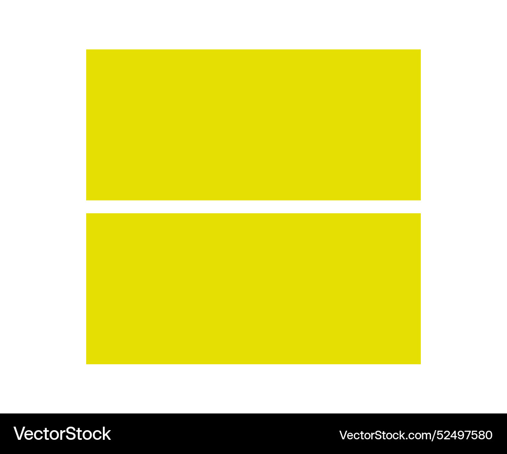 Rectangle geometric shapes symbol yellow element Vector Image