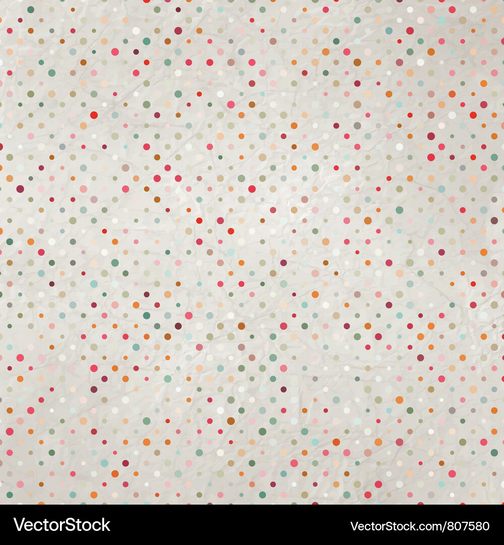 Retro Polka Dot Paper Royalty Free Vector Image