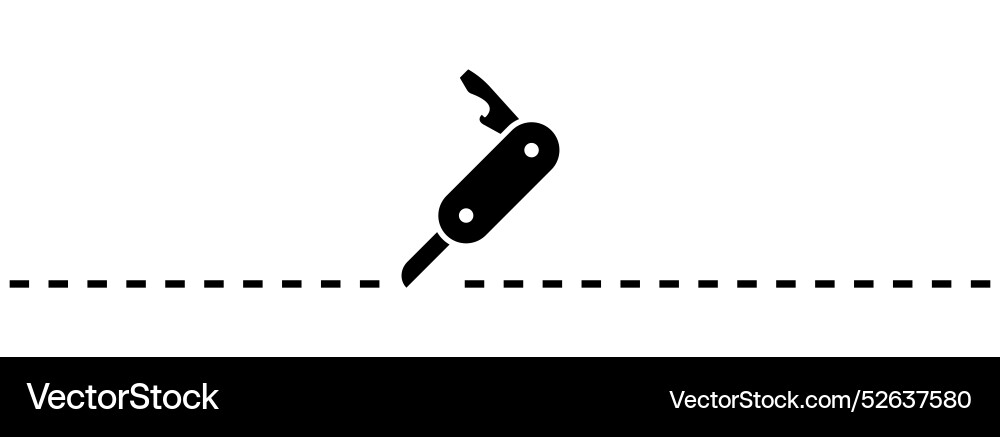 Use cutter knife mark cutting tool labels Vector Image
