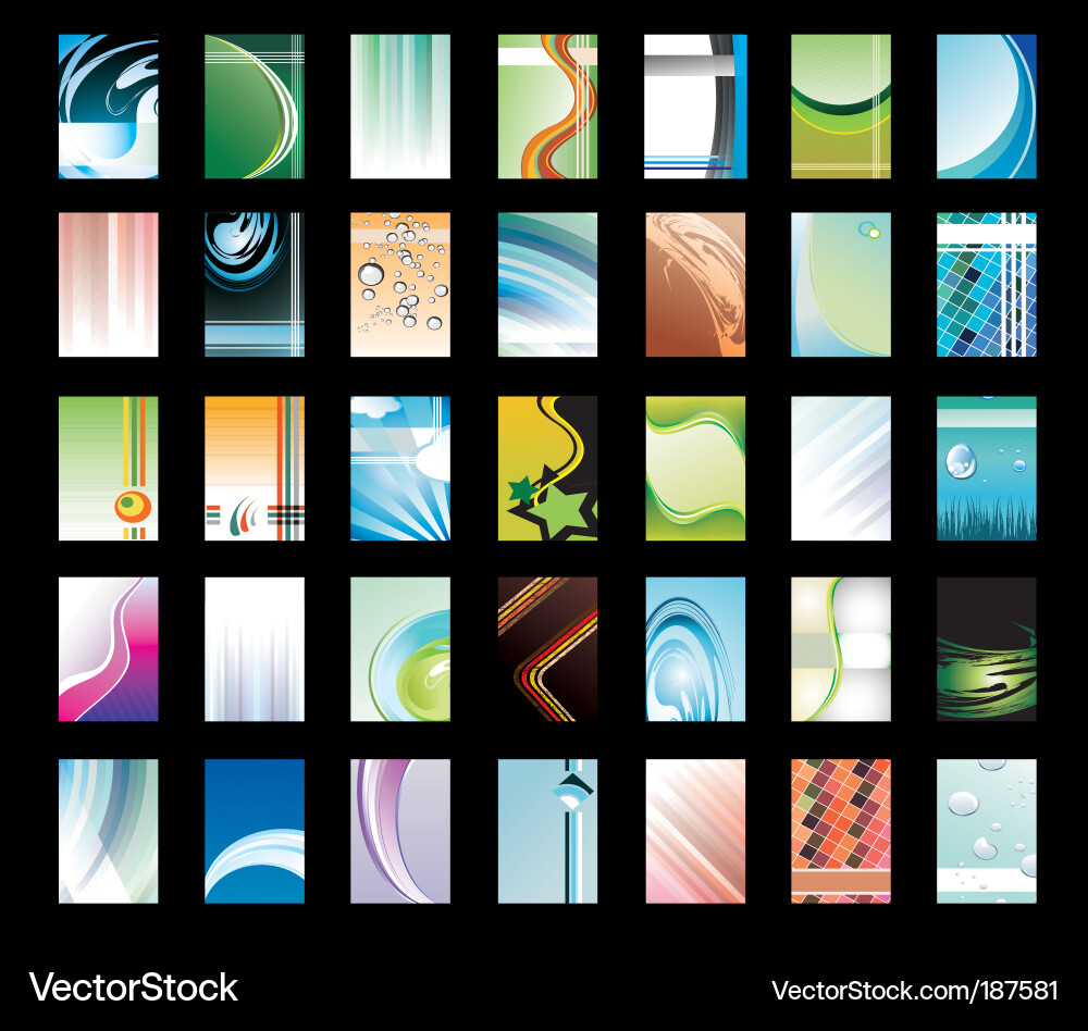 Abstract business cards Royalty Free Vector Image