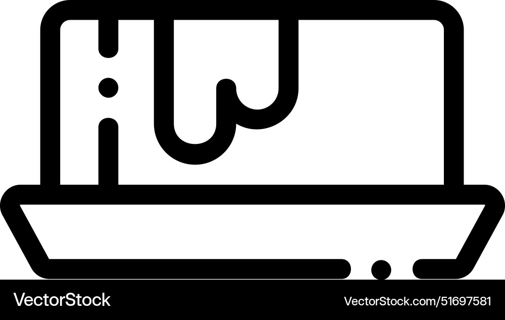 Butter icon thin linear style design isolated Vector Image