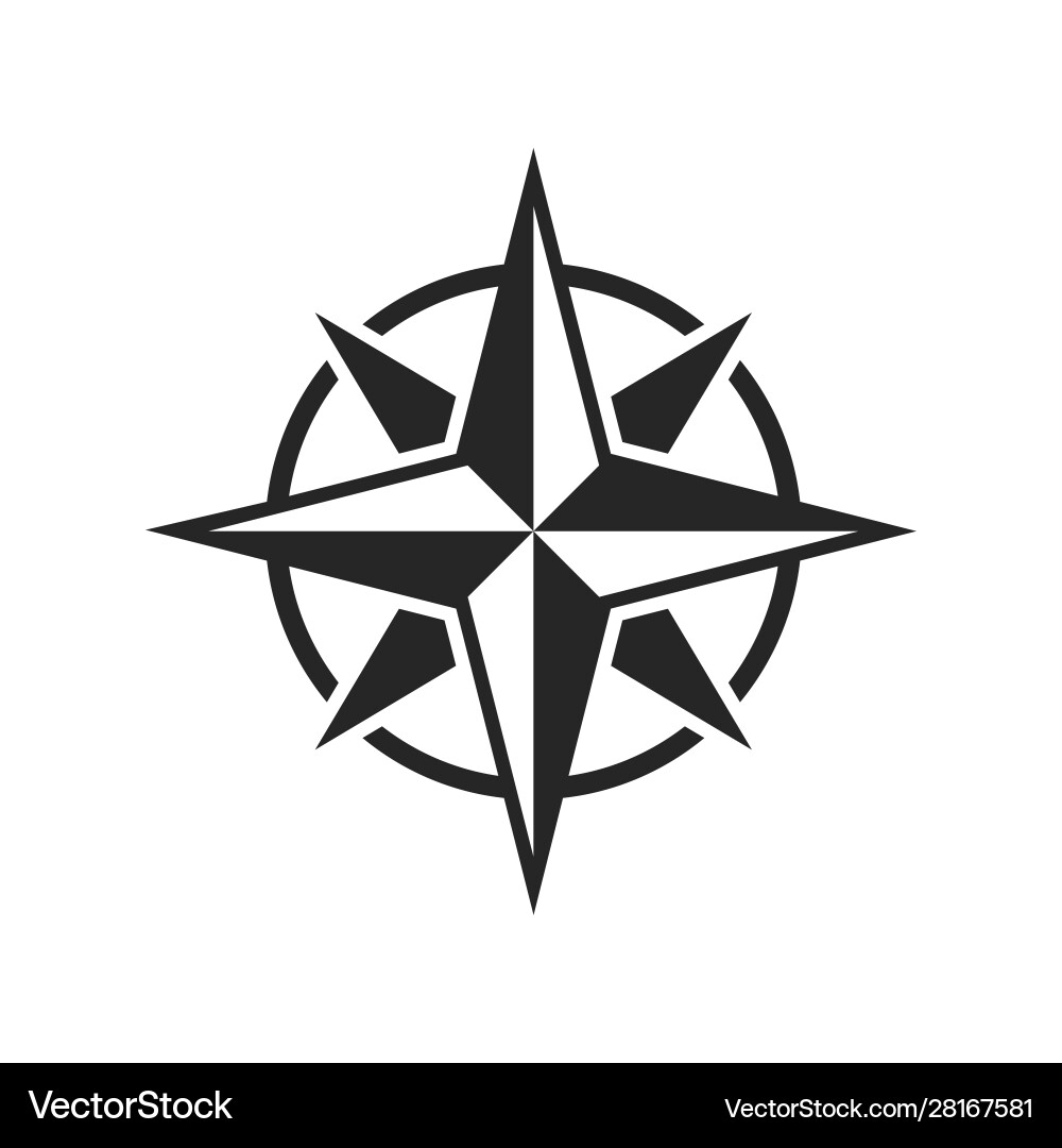 Compass rose Royalty Free Vector Image - VectorStock